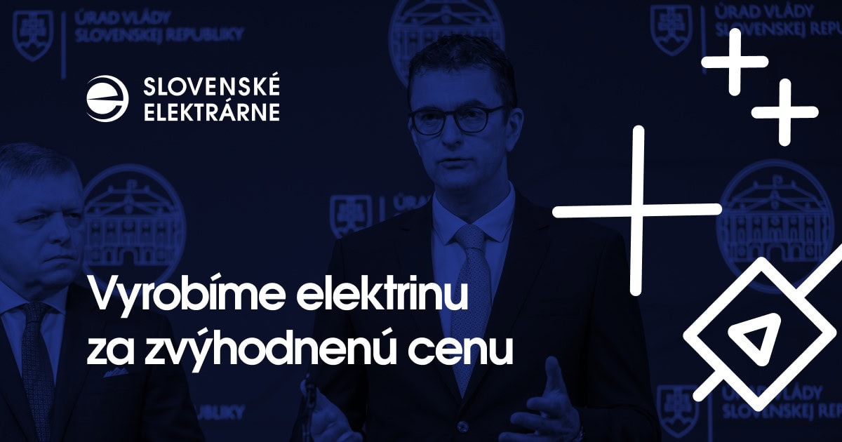 Slovenské elektrárne vyrobia elektrinu pre domácnosti za zvýhodnenú cenu aj v roku 2025
